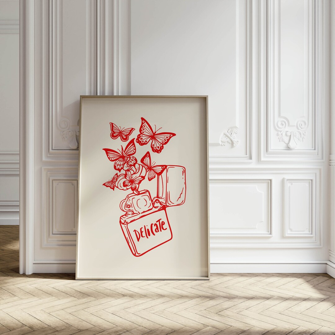 Lighters Aesthetic Poster Wall Art Trendy Bedroom Decor, Trendy Wall ...