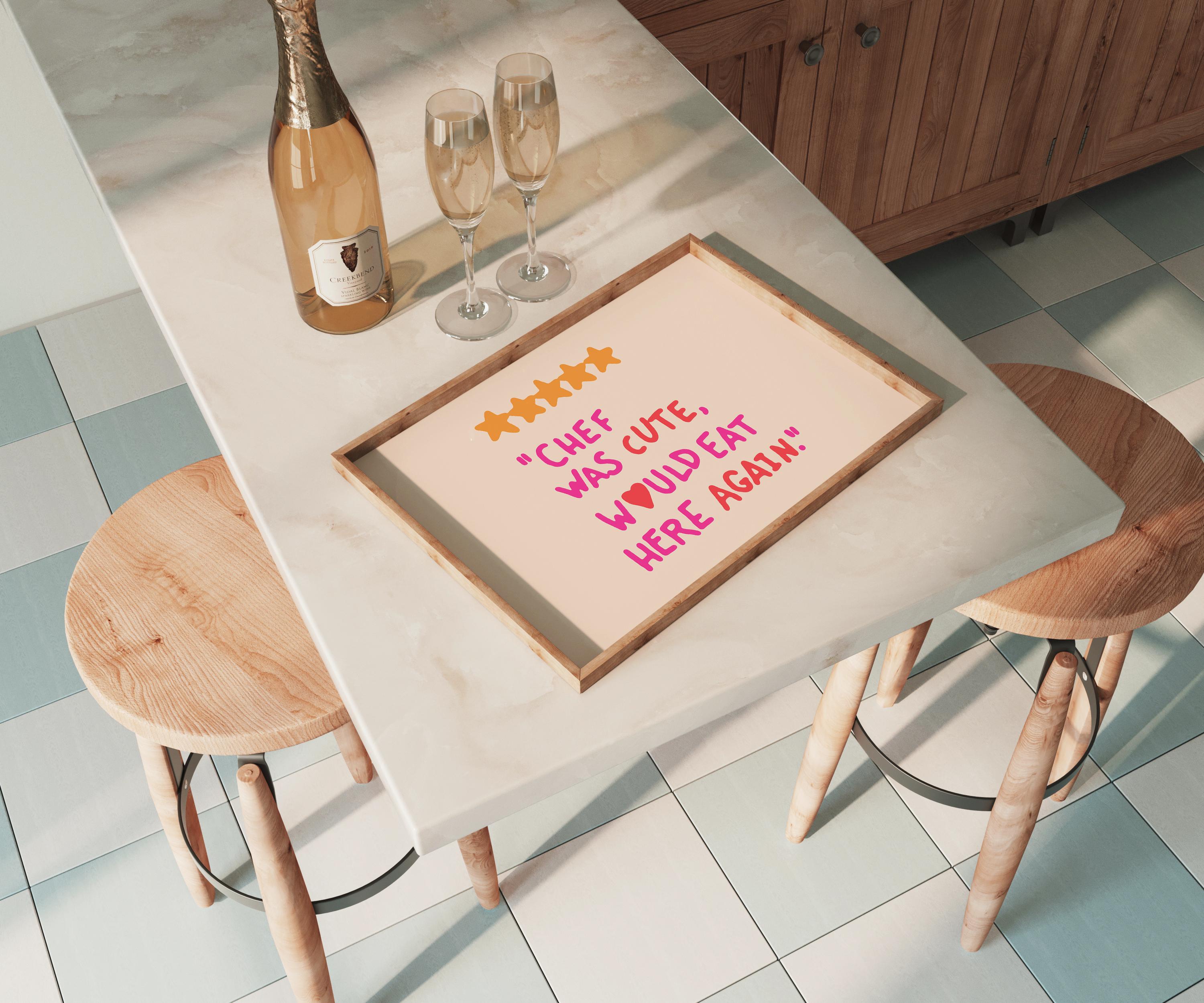 Funny Kitchen Poster Maximalist Wall Decor, Girly Wall Art Colorful ...