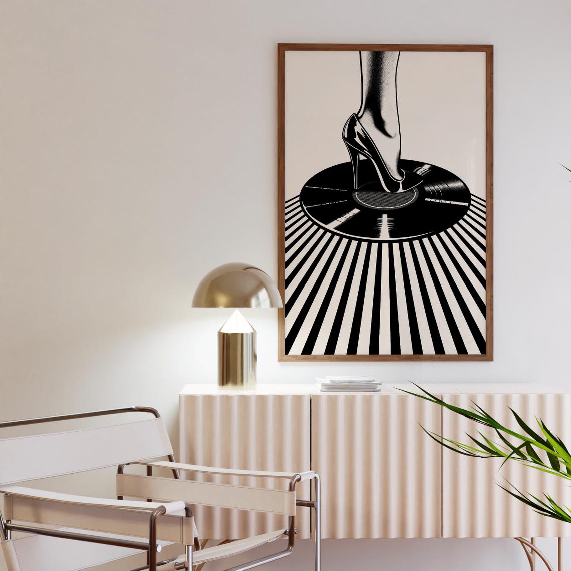 Fashion Wall Art Music Poster Grunge Room Decor Retro Wall Art, Black ...