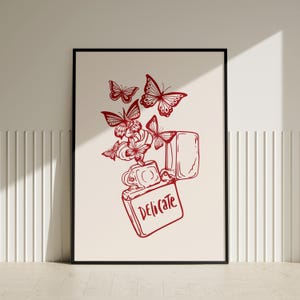 Retro Wall Art Set of 3 Posters Unique Apartment Decor, 70s Groovy ...