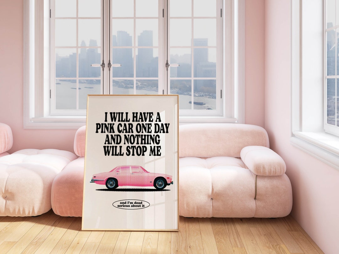 Retro Wall Art Funky Decor, Preppy Aesthetic Poster Girly Retro Decor ...