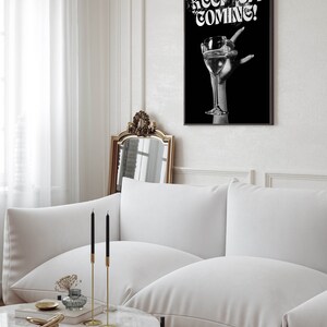 Keep Em Coming Retro Disco Art Print Martini Poster Bar Cart Decor ...