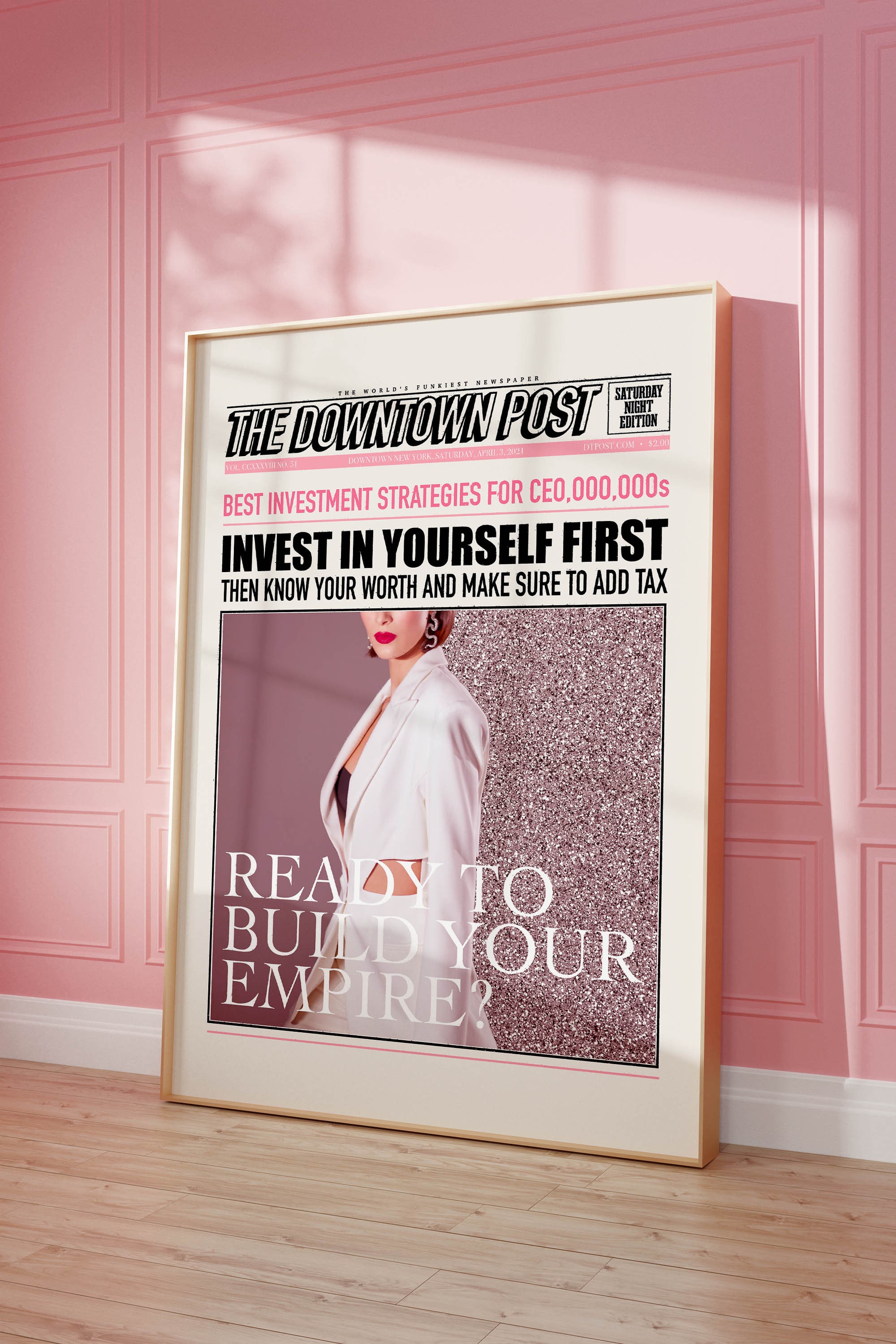 Newspaper Poster Retro Wall Art Aesthetic Poster - Etsy