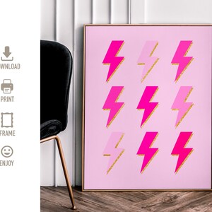 Preppy Room Decor Thunder Preppy Wall Art Printable Preppy - Etsy