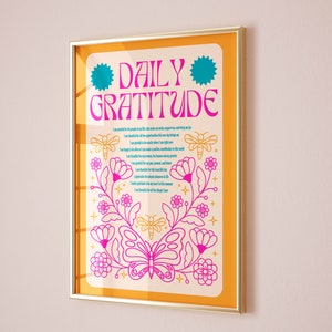 Daily Positive Affirmation Wall Art Teen Girls Room Decor, Preppy Stuff ...