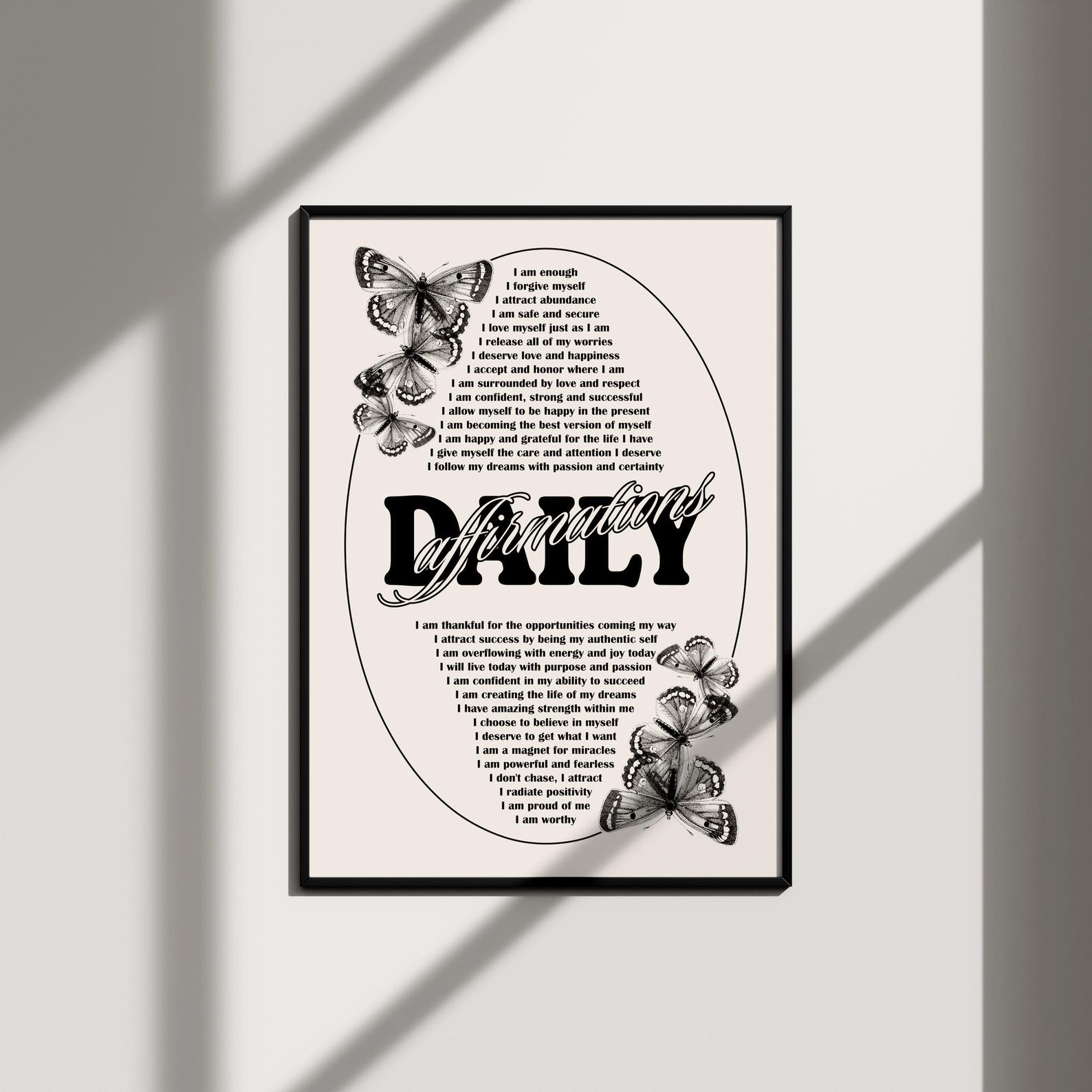 Spiritual Affirmation Wall Art Funky Decor Aesthetic Poster Triptych ...
