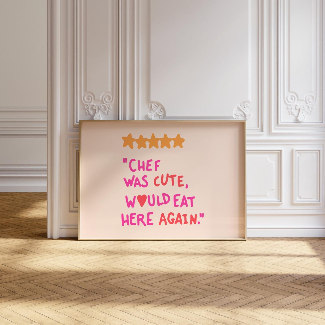 Funny Kitchen Poster Maximalist Wall Decor, Girly Wall Art Colorful ...