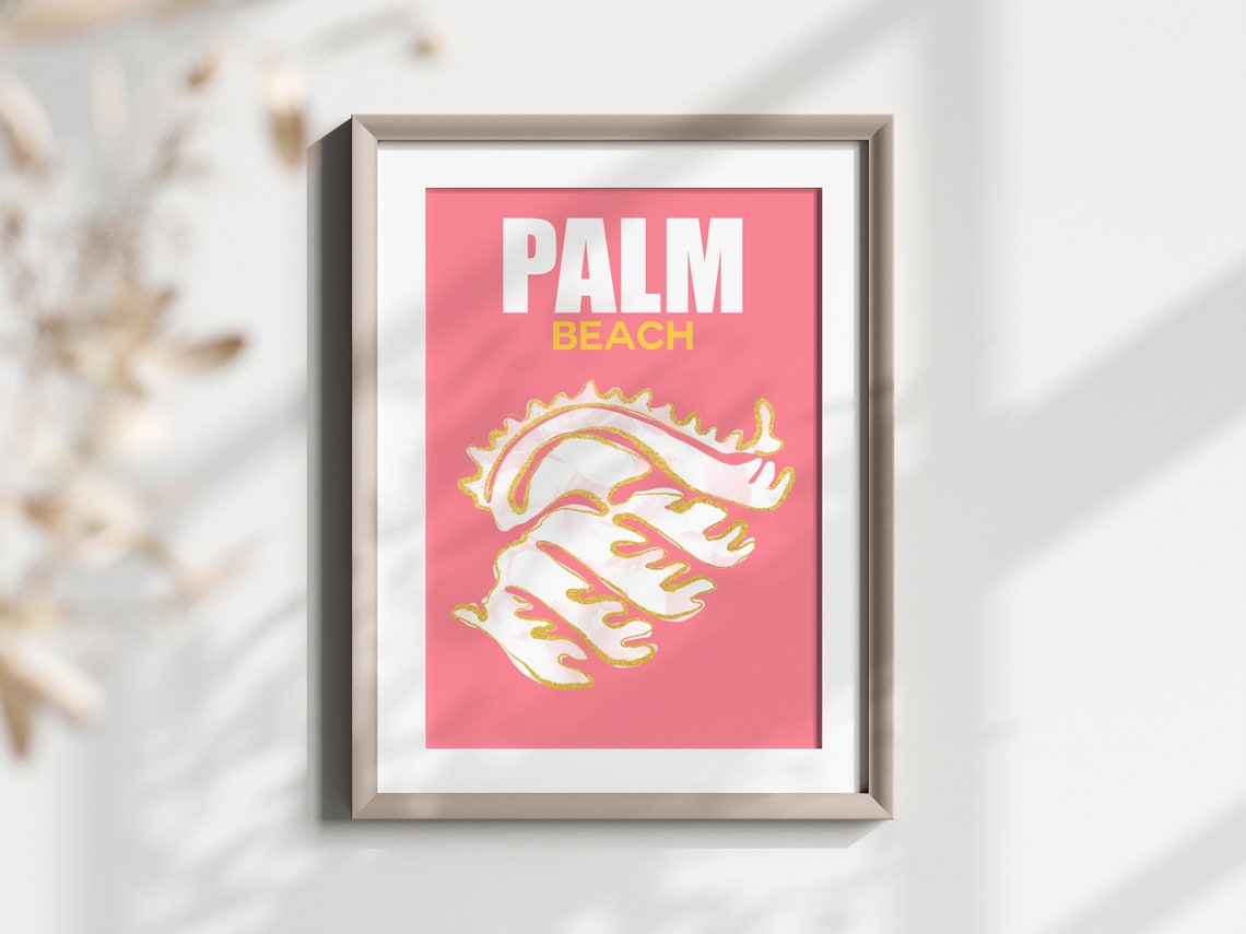 Preppy Travel Poster Gallery Wall Art Set of 6 Danish Pastel - Etsy