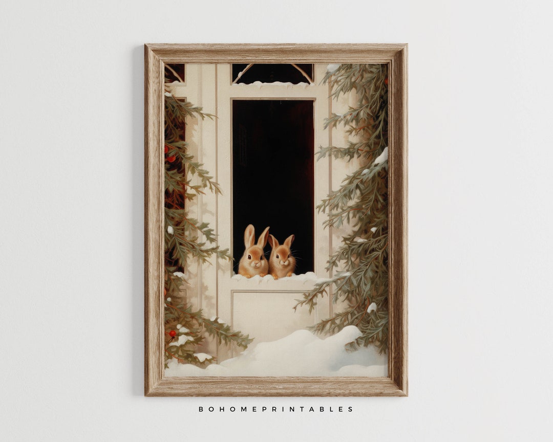 Rustic Christmas Wall Art Holiday Decor Vintage Christmas - Etsy