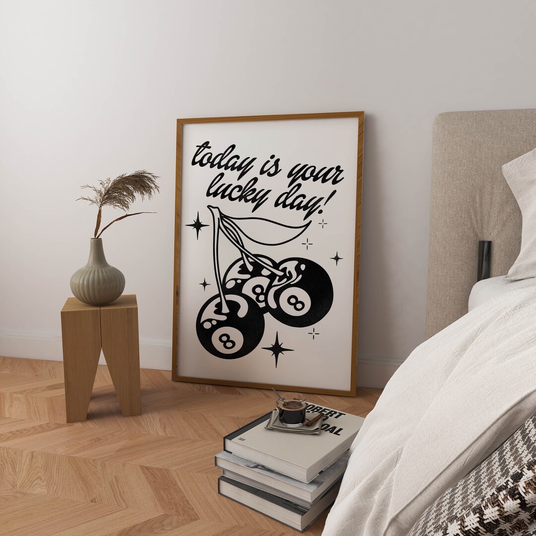 Retro Art Print Y2k Poster College Apartment Decor Black and - Etsy