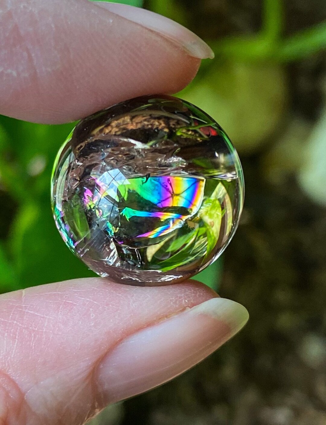 Rainbow Smokey Quartz Mini Spheres for the Root Chakra. Anxiety, Stress ...