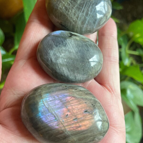 Rainbow Labradorite Palm Stone - Etsy