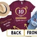 Custom Anniversary Date Shirt: Personalized Couple Matching Outfit - Etsy