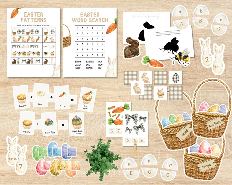 Easter Montessori Inspired Educational Digital Printable Activity ...