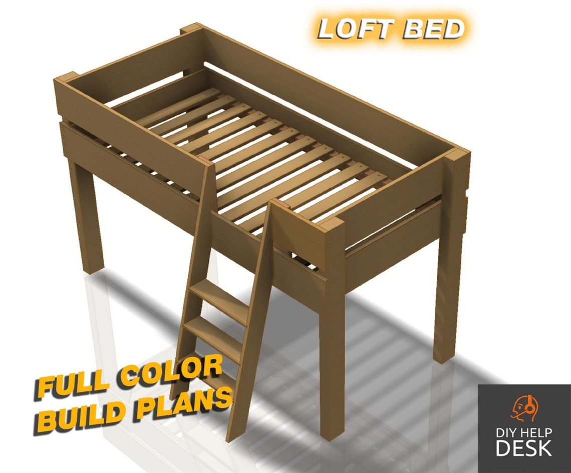 Loft Bed Build Plans Full Color - Etsy