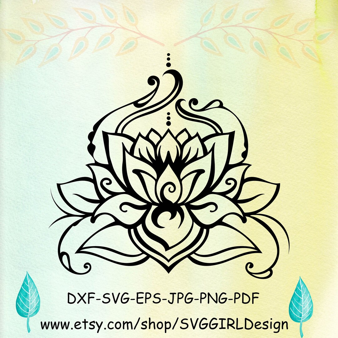 Lotus Flower SVG, Lotus SVG, Namaste SVG, Yoga Svg, Mandala Svg ...