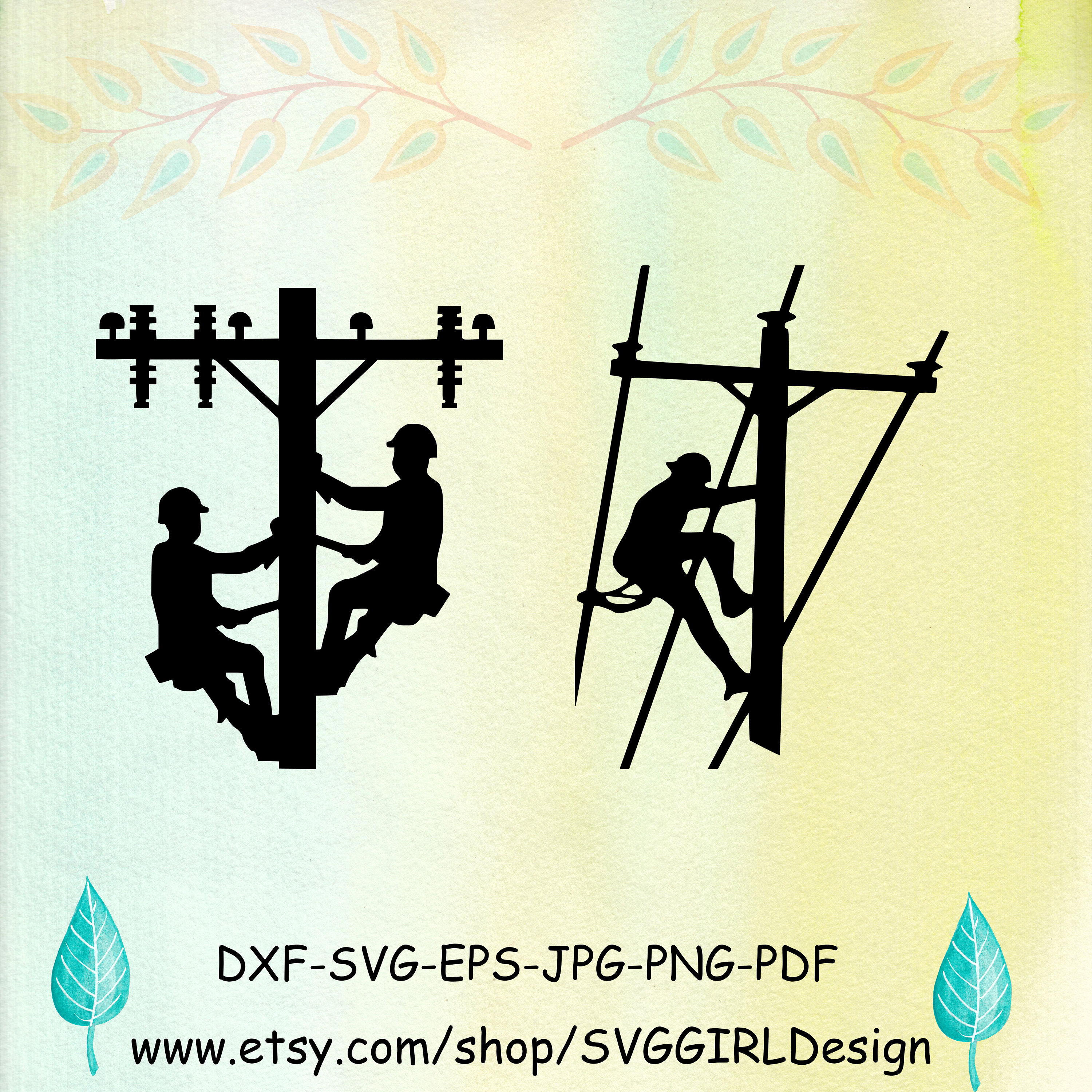 Lineman Electrician Instant Download SVG, PNG, EPS, Dxf, Jpg ,pdf ...