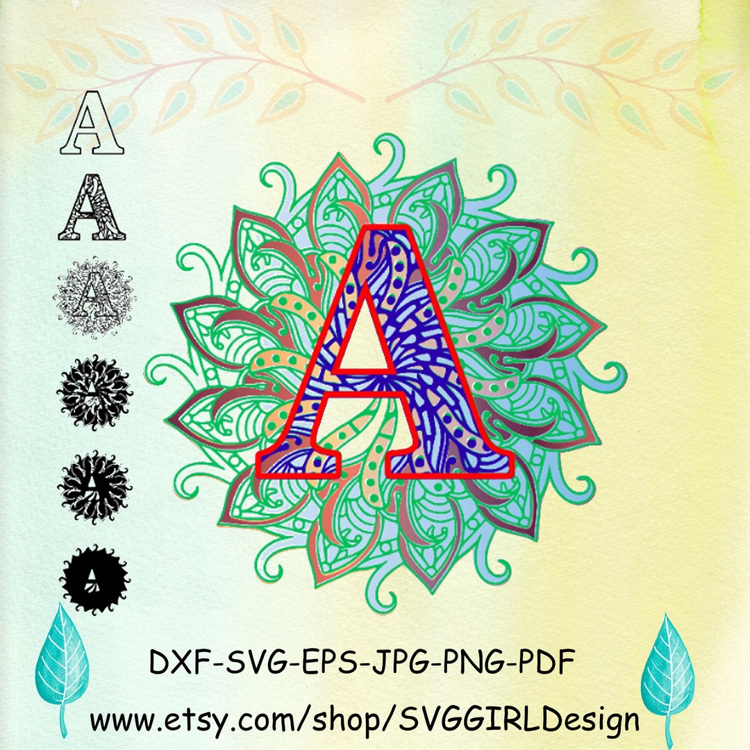 Layered Letter A DXF Alphabet Letter A Wall Art Multilayer - Etsy Canada