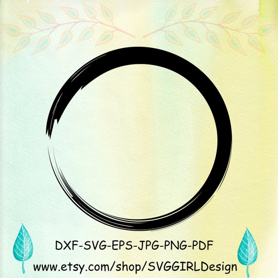 Circle Frame Svg Svgpngdxfepspdfjpg | Etsy