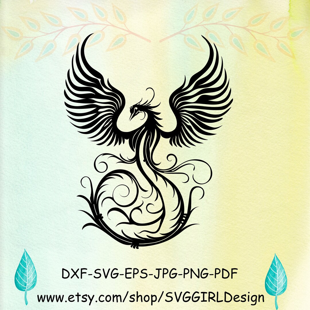 Phoenix Svg Bundle, Phoenix Svg File for Cricut, Phoenix Clipart ...