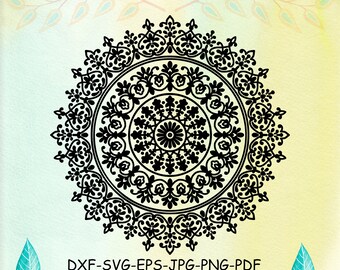 German Shepherd Dog 3D Mandala Silhouette SVG File for Cutting - Etsy