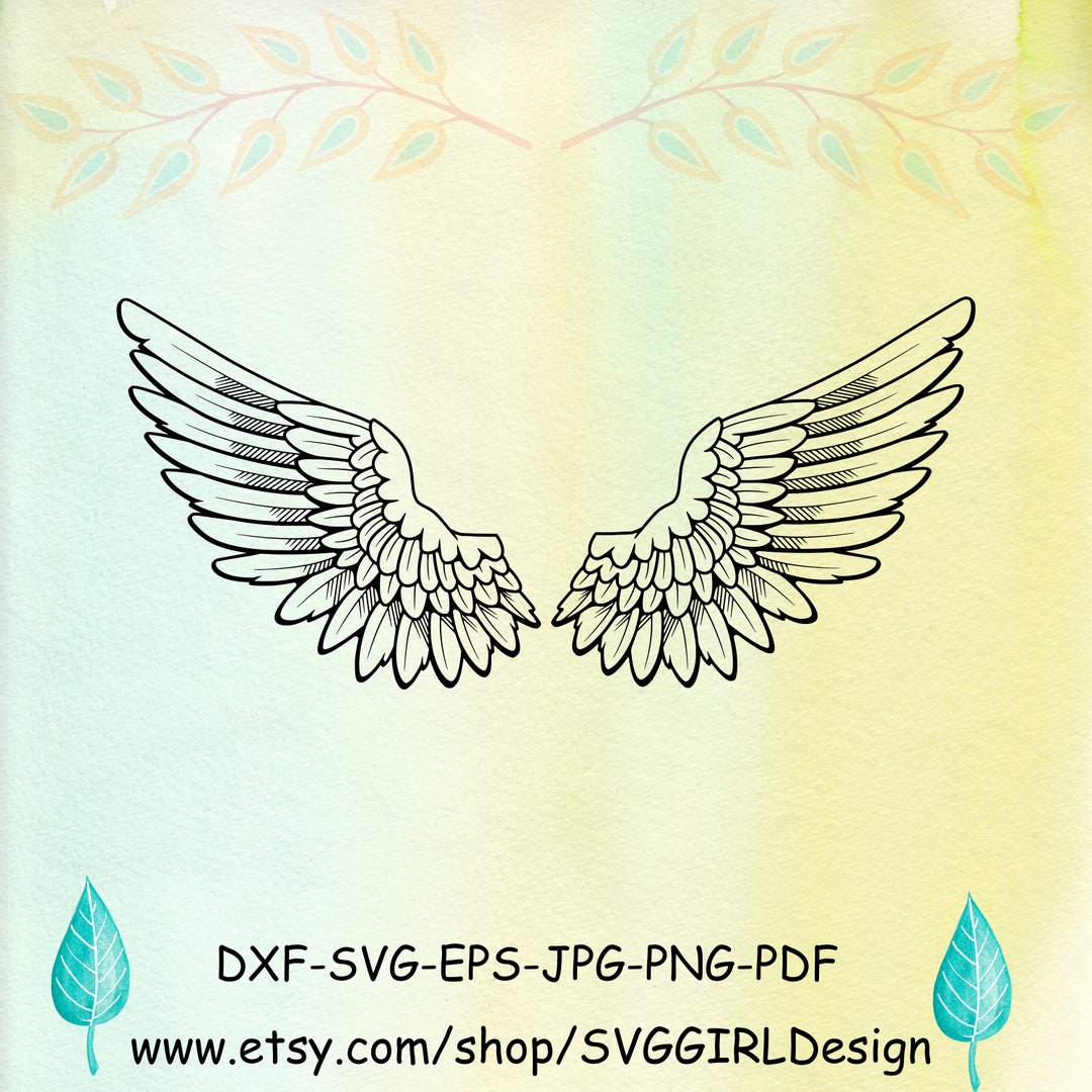 ANGEL WINGS SVG - Angelic Svg, Commercial Use Svg, Cricut Angel Svg ...