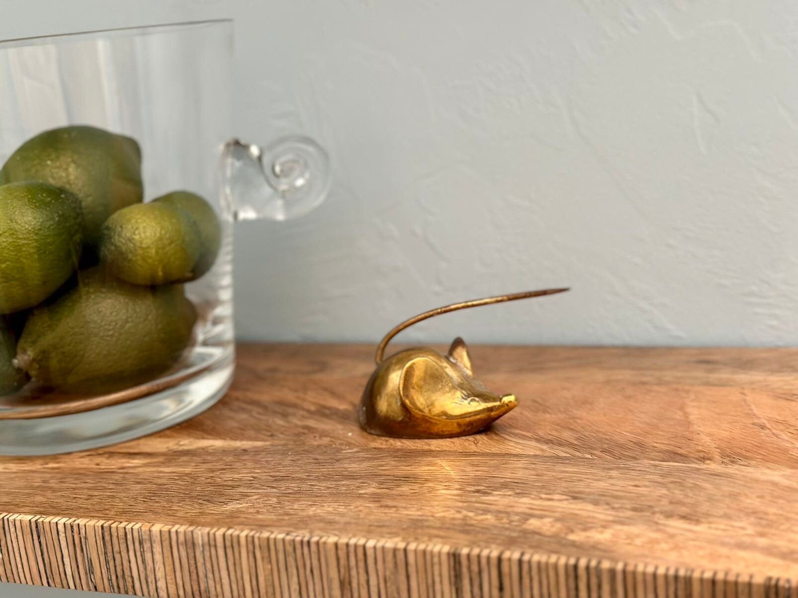 Vintage Brass Mouse MCM - Etsy