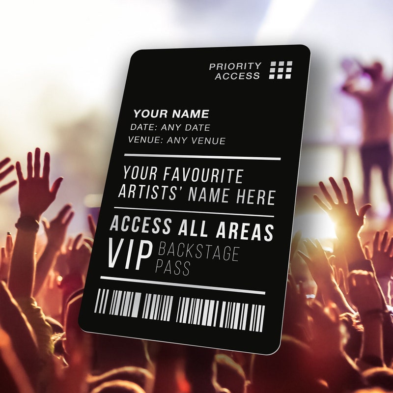 Backstage Passes - Etsy