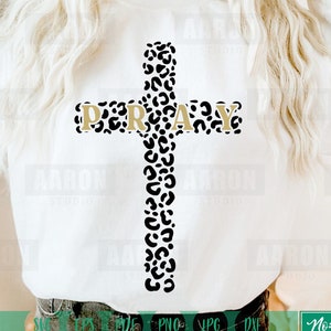 Pray Svg, Insprational Svg, Christian Svg, Leopard Cheetah Print ...