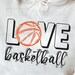 Love Basketball Svg, Basketball Svg, Basketball Hand Drawn Svg, Women ...