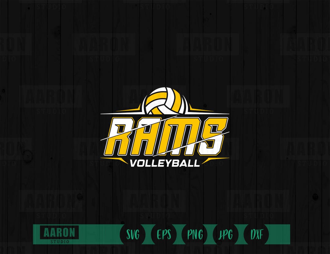 Rams Volleyball Mascot SVG, PNG, DXF (instant Download) - Etsy