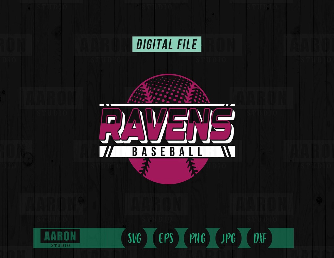 Ravens Baseball SVG, Mascot Graphic (digital File) - Etsy