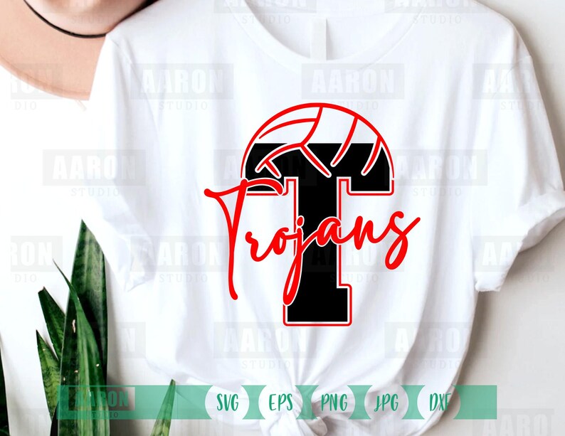 Trojans Volleyball SVG, Mascot, Cheer Design (digital Download) - Etsy