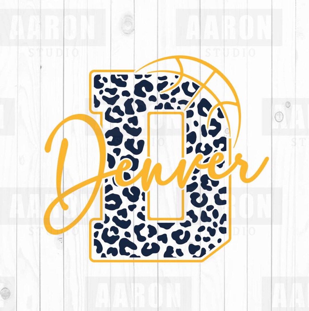 Denver Basketball SVG PNG DXF, Denver Leopard Basketball Svg, Denver ...