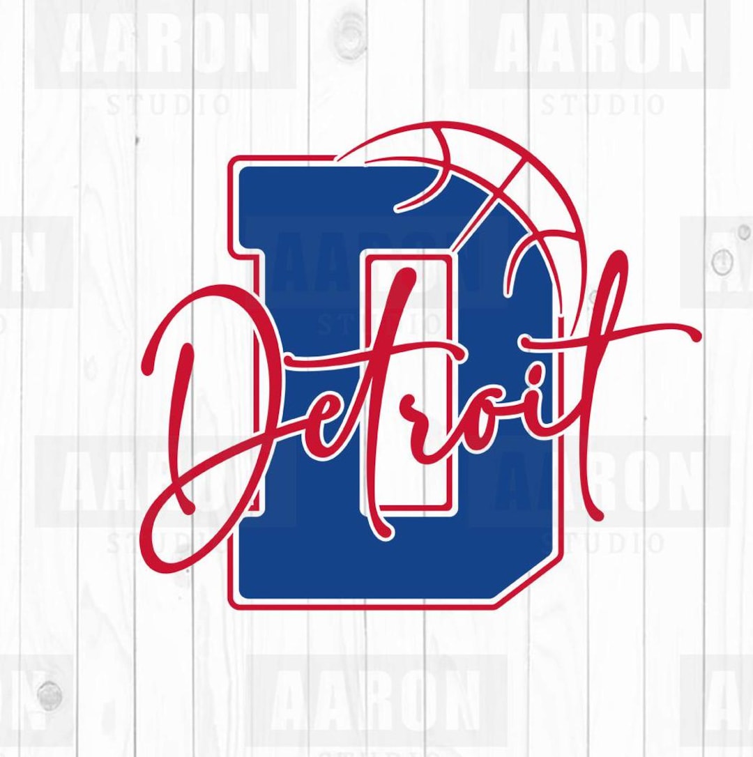 Detroit Basketball SVG PNG DXF, Detroit Basketball Svg, Detroit Mascot ...