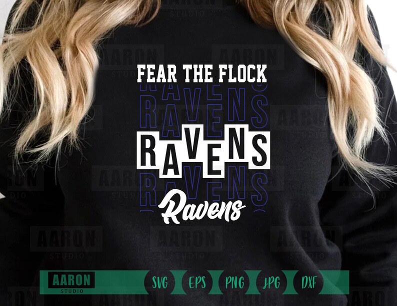 Raven Mascot SVG, Cheer Mom Shirt Design (digital Download) - Etsy