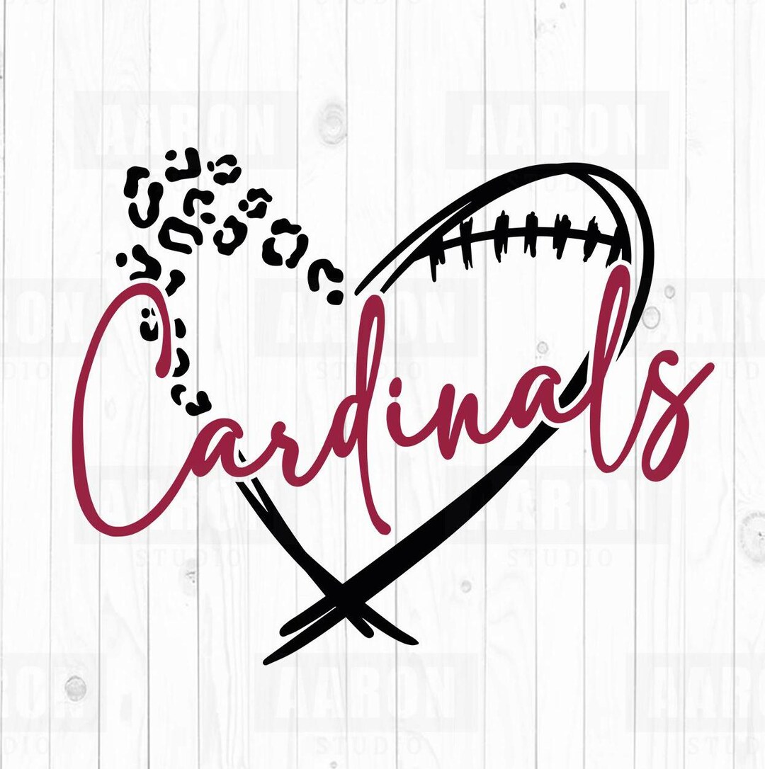 Cardinals SVG PNG, Cardinals Heart Svg, Cardinals Football Svg ...