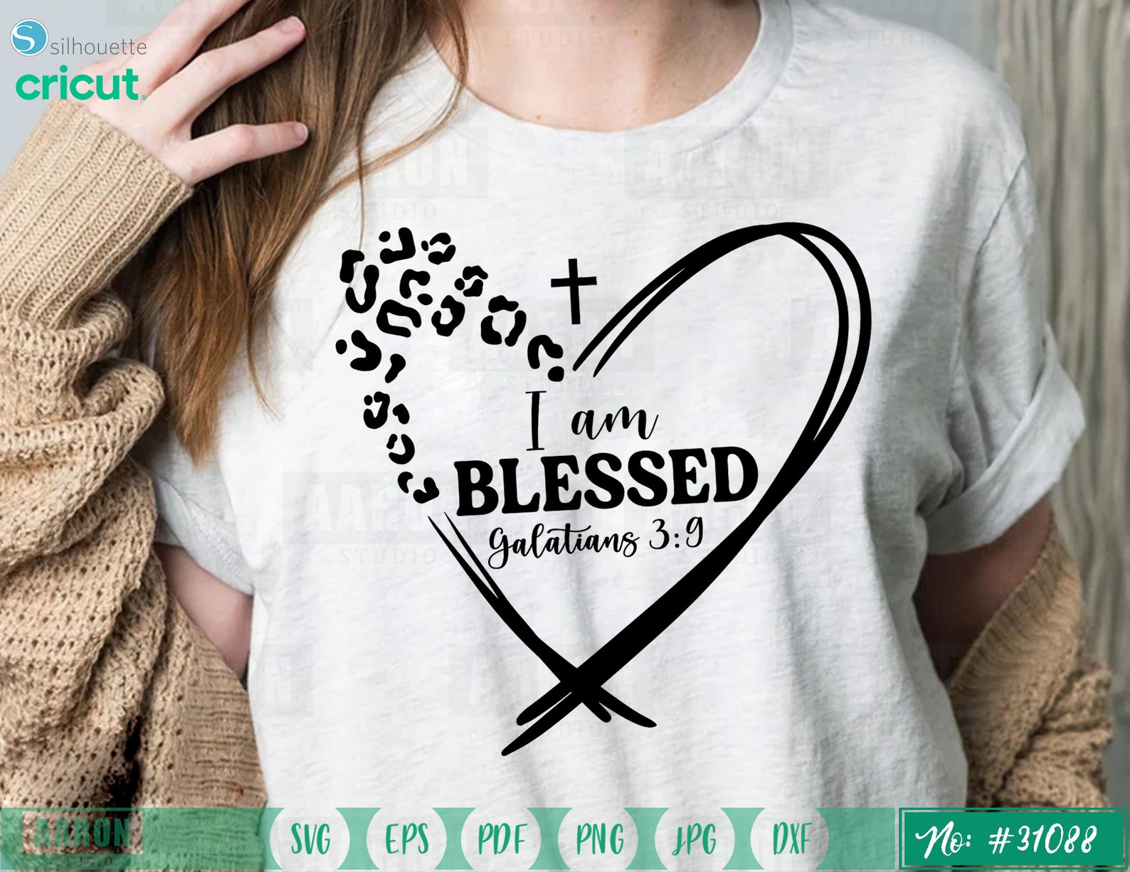 I Am Blessed Svg Leopard Svg Leopard Heart Svg Cheetah - Etsy