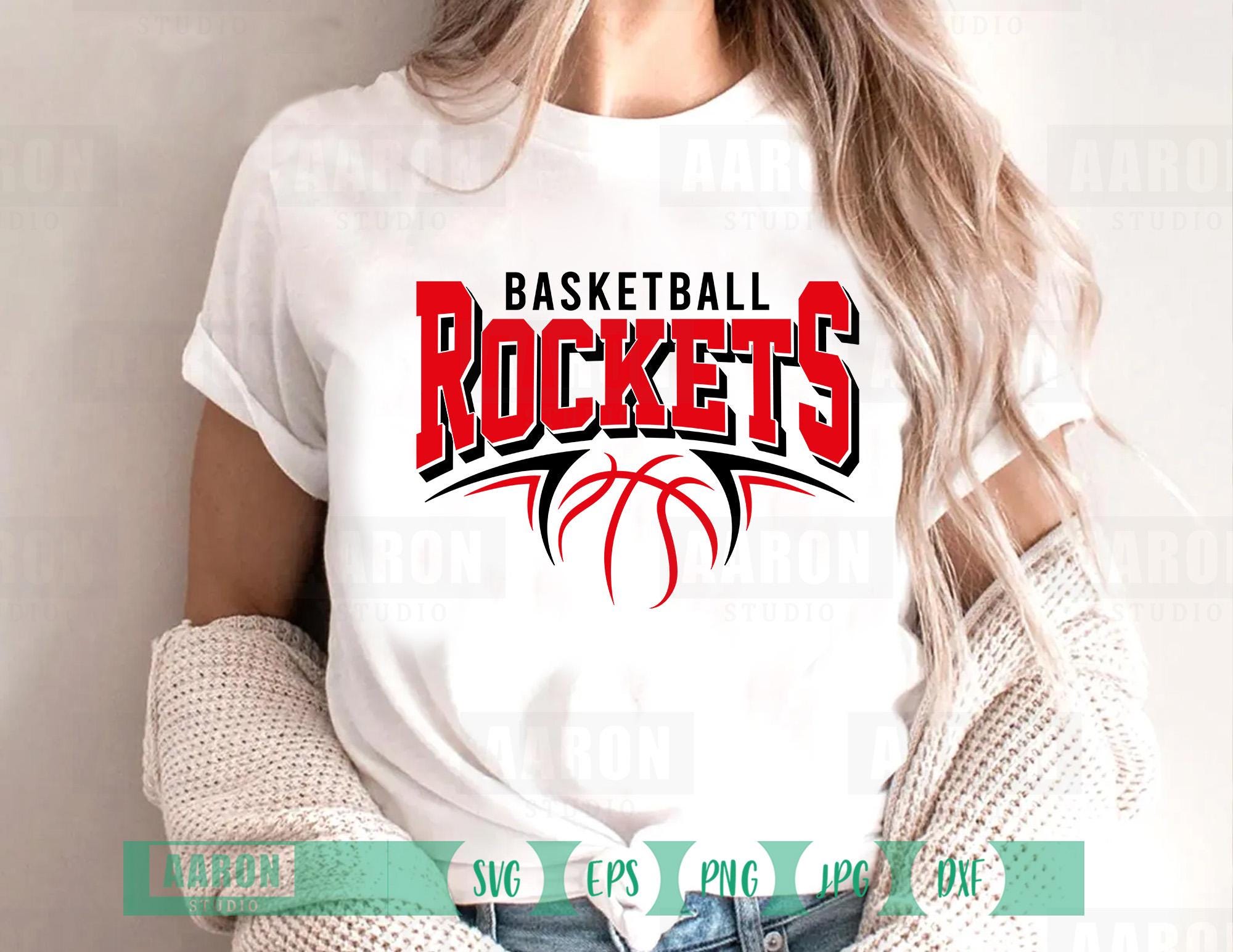 Rockets Basketball SVG, PNG, DXF, Cricut (digital Files) - Etsy