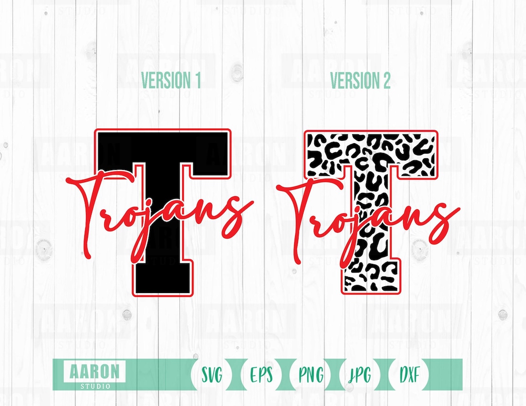 Trojans Mascot SVG PNG, Cheer Design (digital Download) - Etsy
