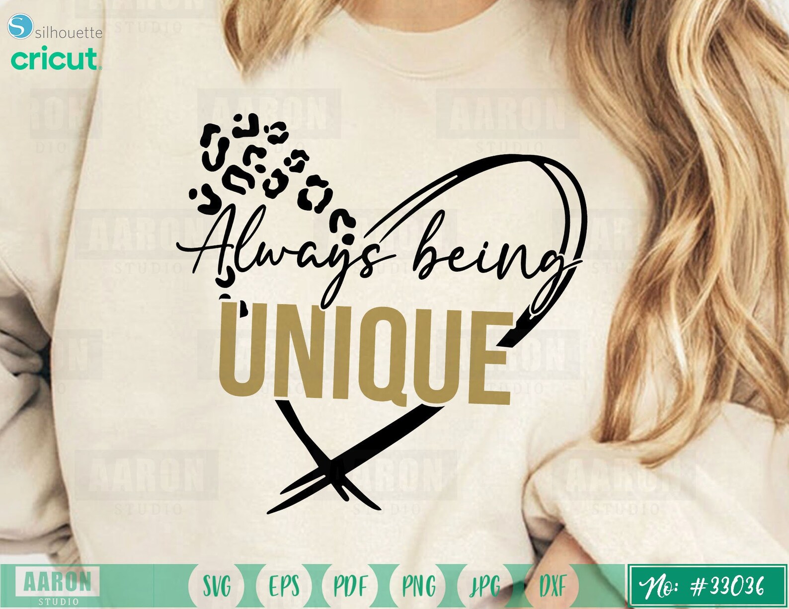 Always Being Unique Svg Insprational Phrase Svg Leopard - Etsy