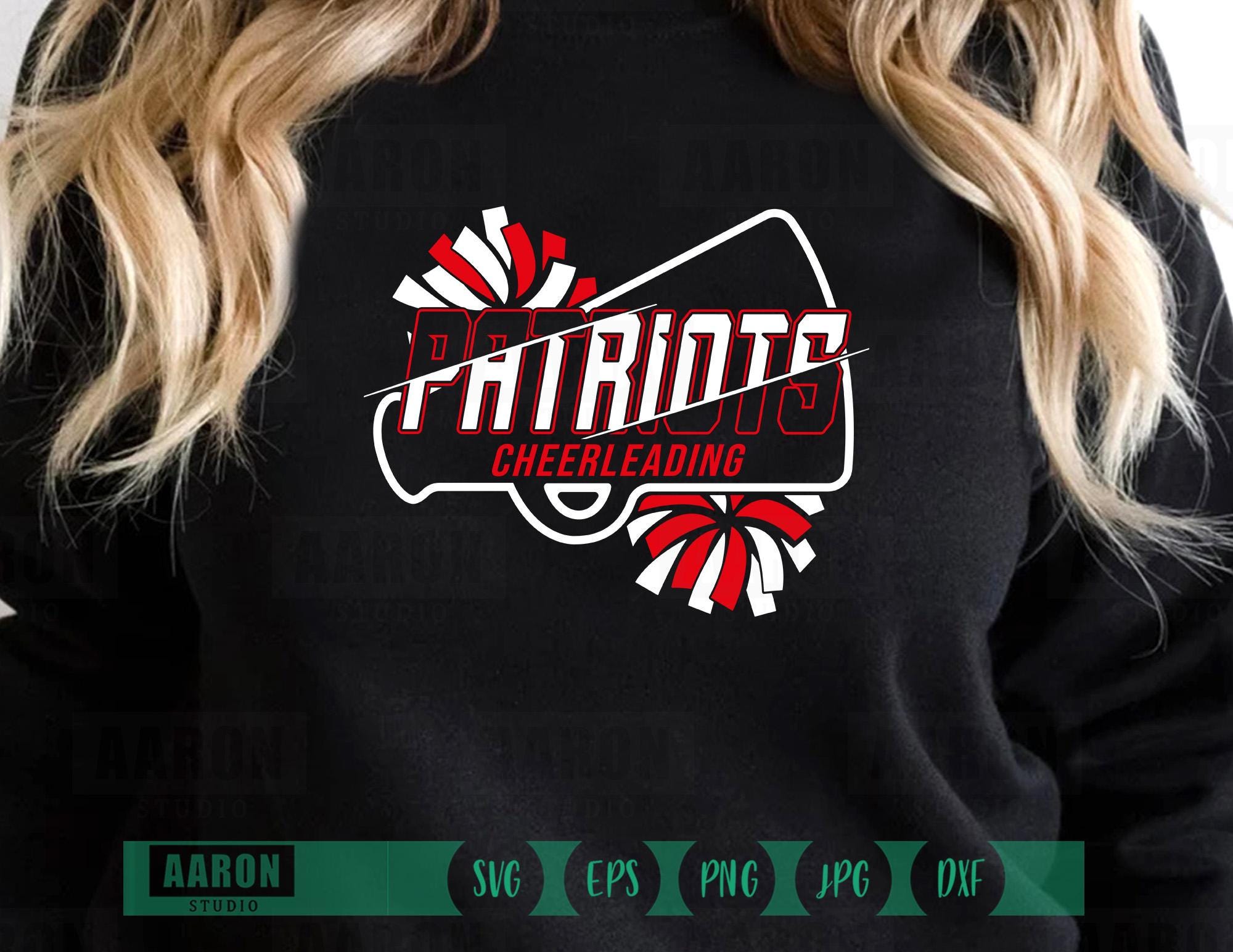 Patriots Cheer Mascot SVG PNG, Cheer Mom Svg, Mascot Shirt Design Svg ...