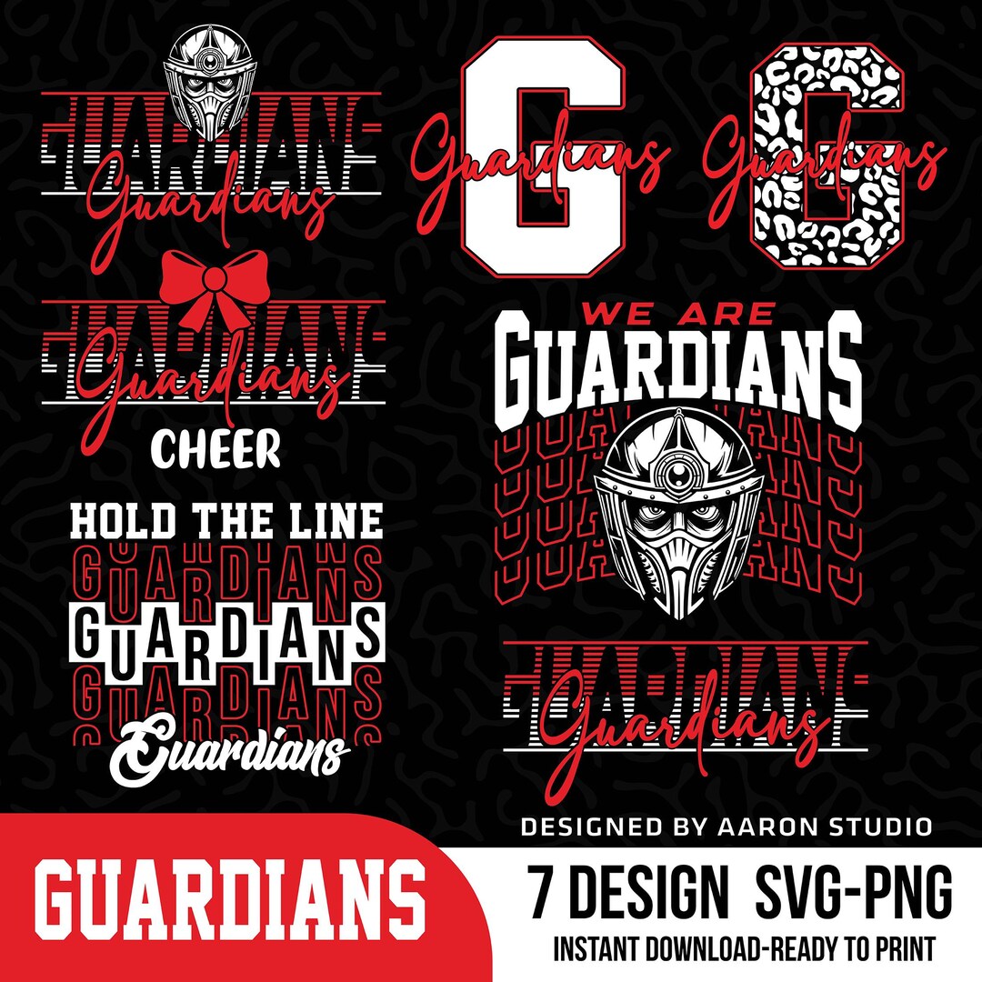 Guardian SVG PNG Bundle – Mascot Shirt Designs Digital Download - Etsy