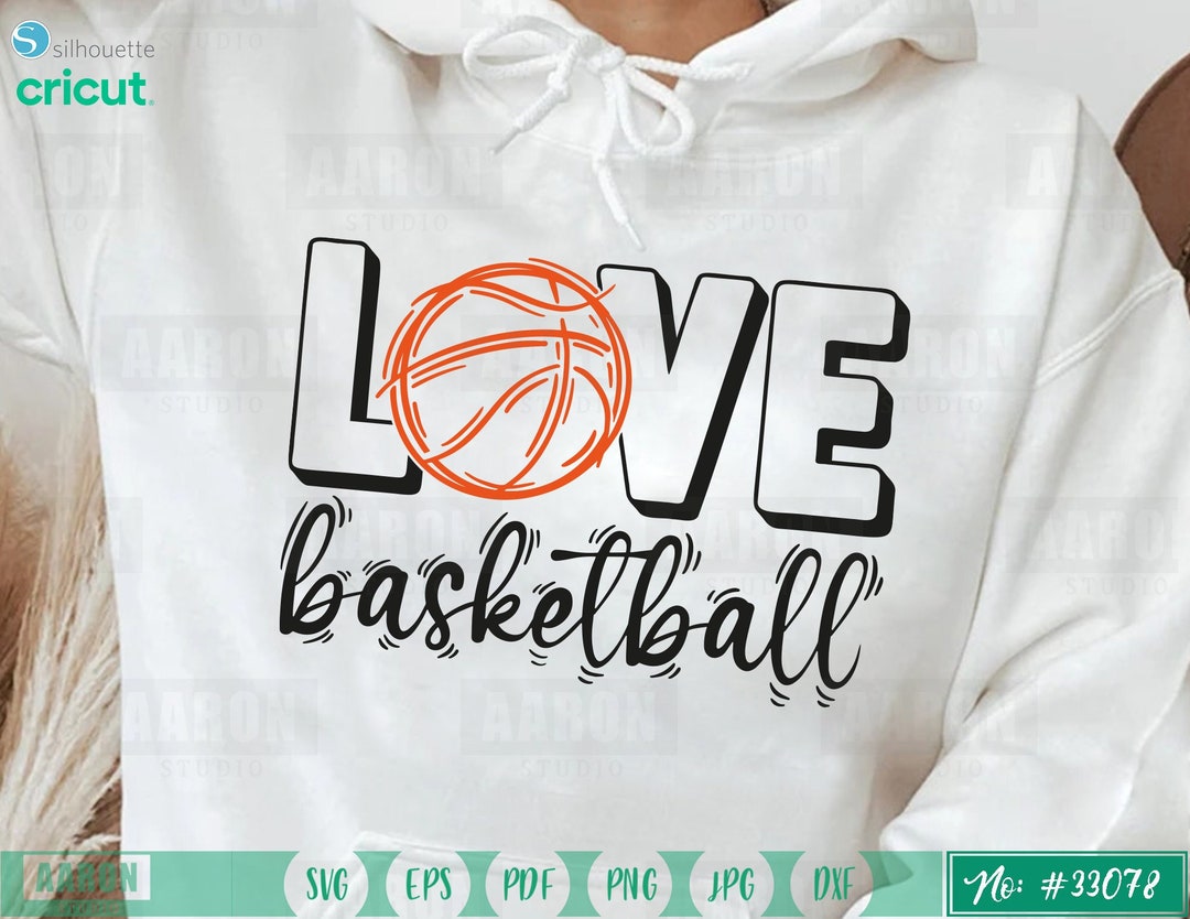Love Basketball Svg, Basketball Svg, Basketball Hand Drawn Svg, Women ...