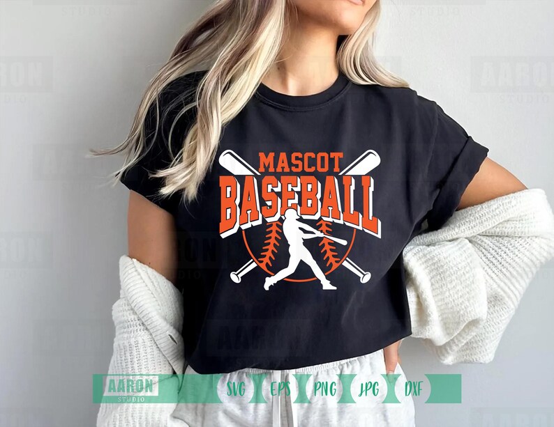 Editable Baseball Mascot SVG Bundle 6 Designs PNG Cricut T Shirt Cut ...