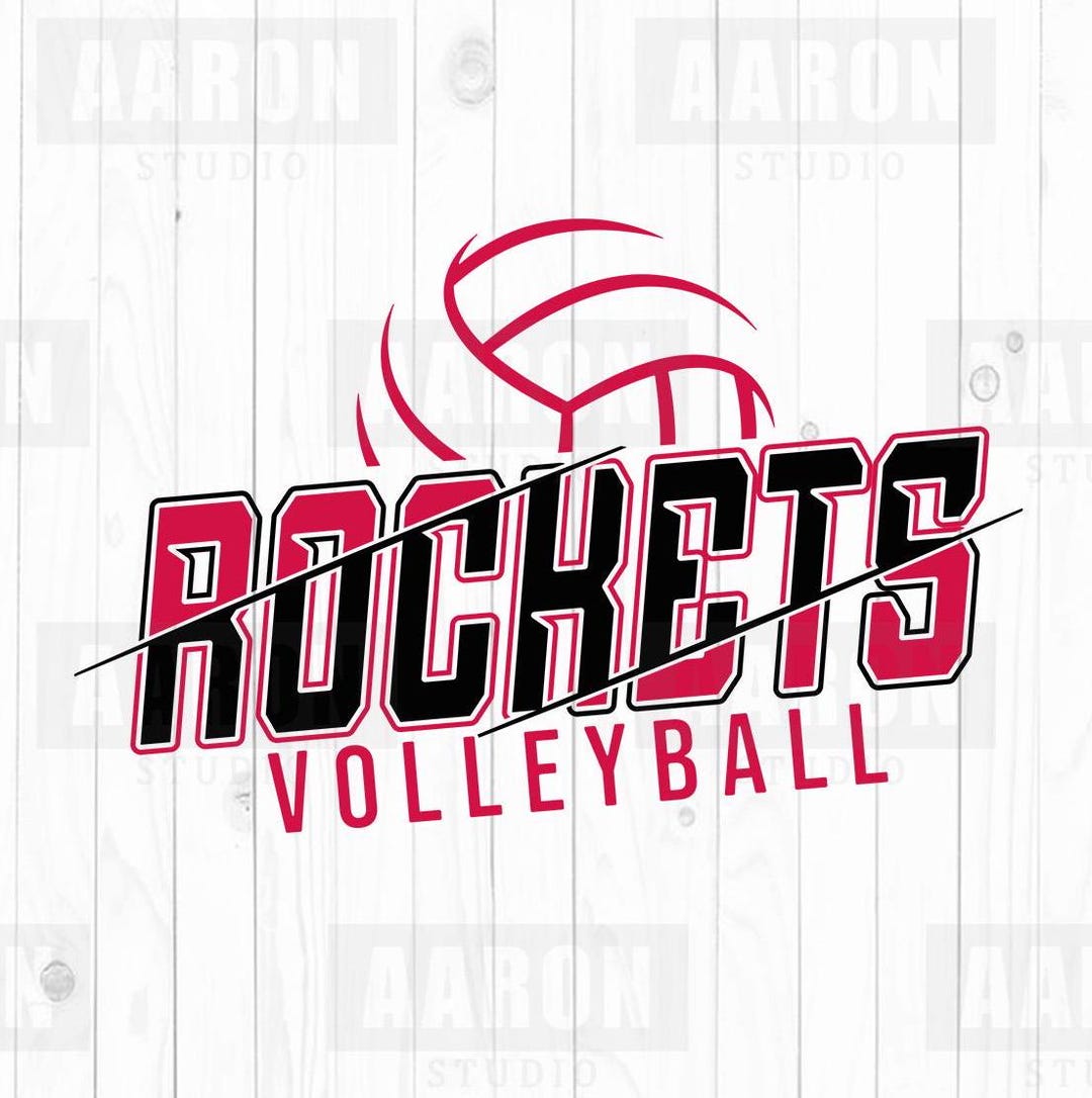 Rockets Volleyball SVG PNG DXF, Rockets Volleyball Svg, Rockets Mascot ...