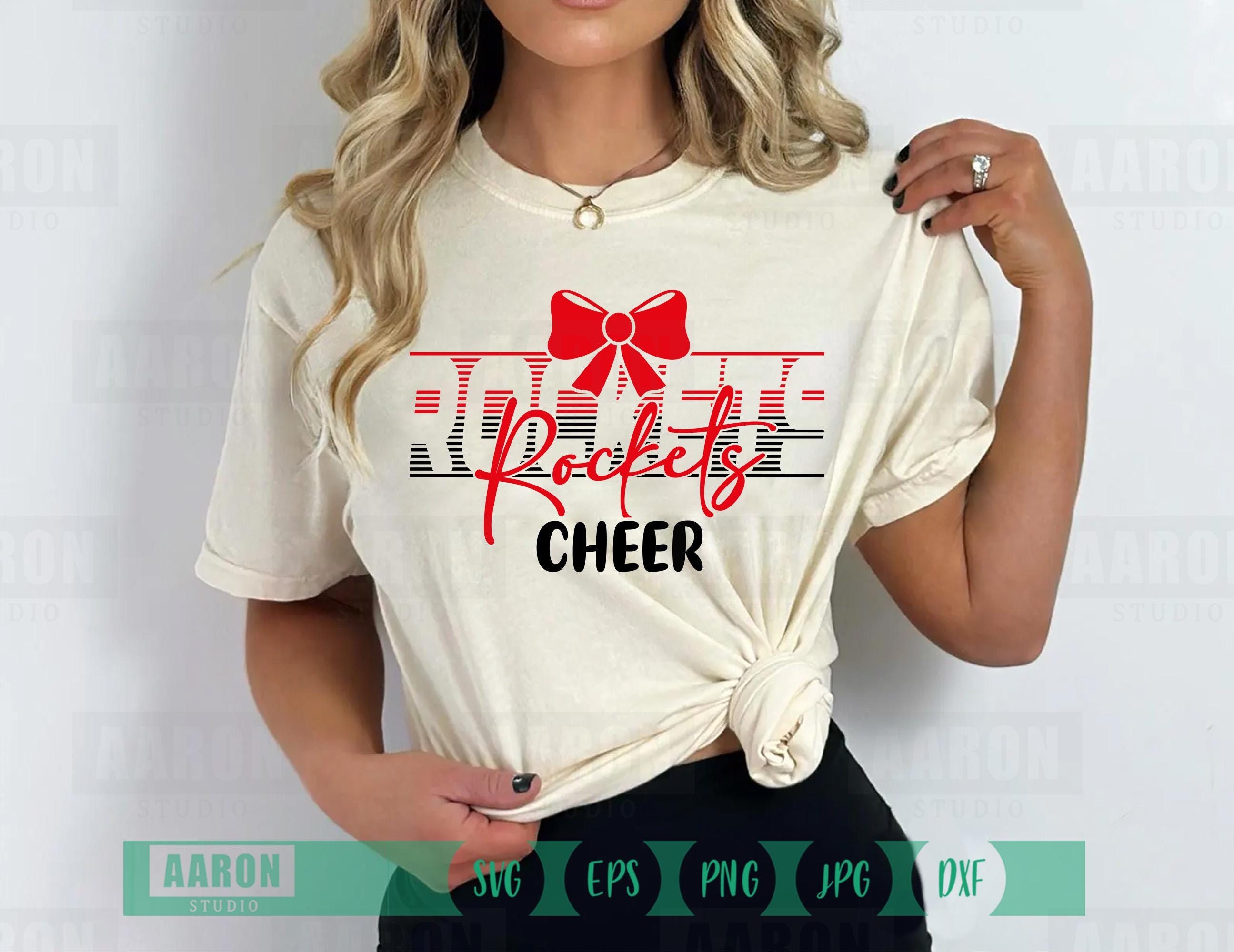 Rockets Cheer SVG, Rockets Bow Mascot Svg, Rockets Png, Rockets Shirt ...