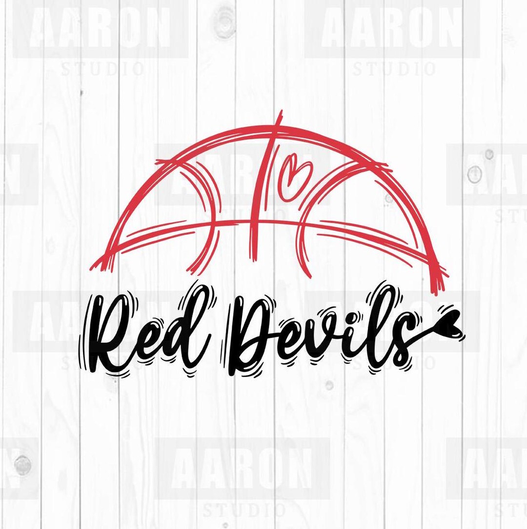 Red Devils Basketball SVG PNG DXF, Red Devils Basketball Svg, Red ...
