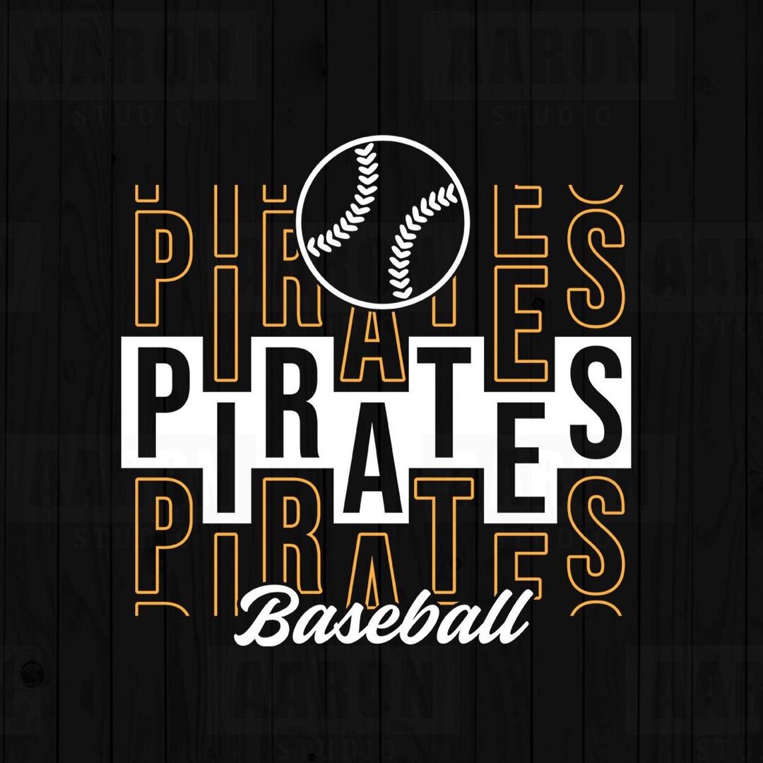 Pirates Stacked Baseball SVG, Mascot, Mom, Cheer (digital Files) - Etsy