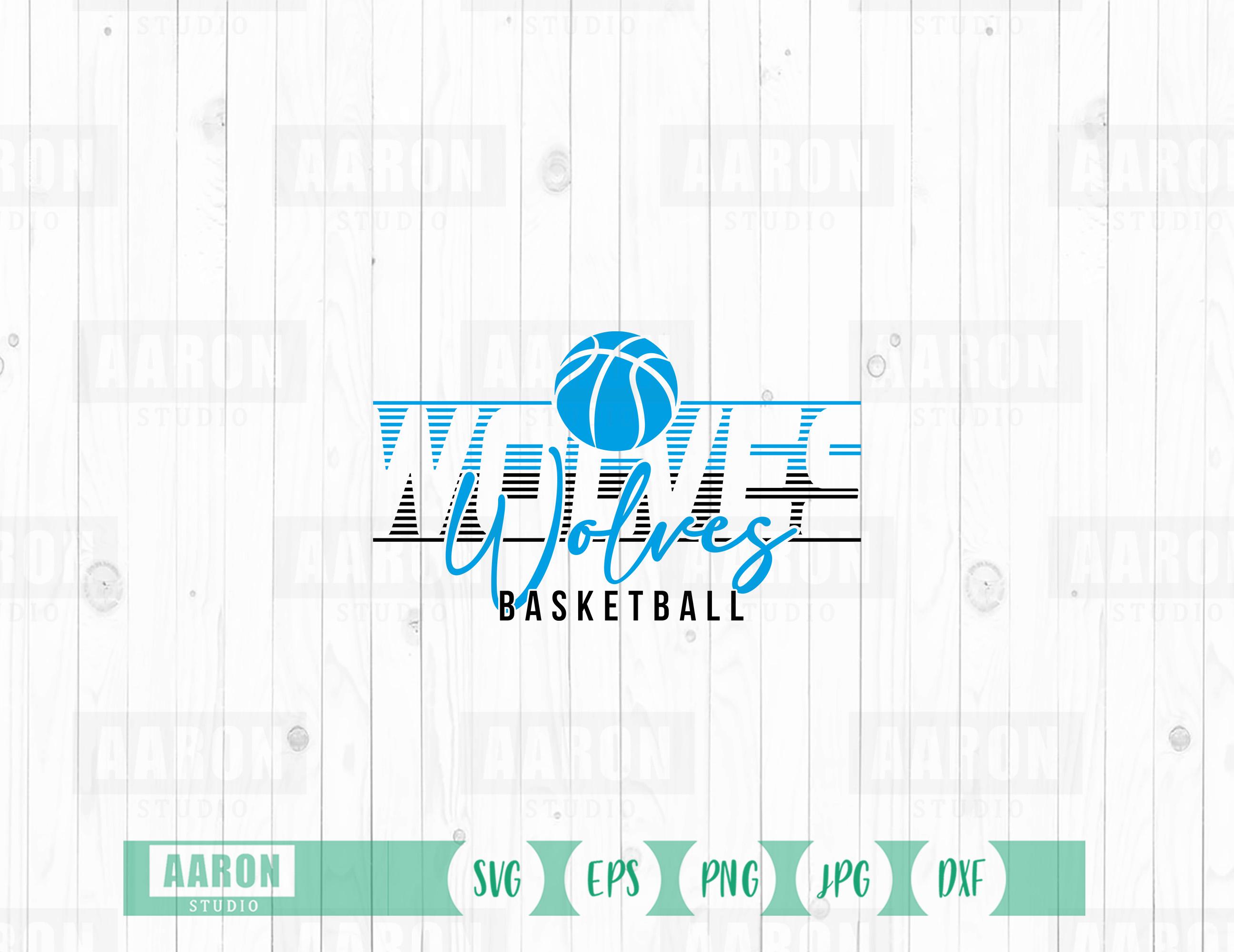 Wolves Basketball Mascot SVG PNG DXF, Cricut - Etsy